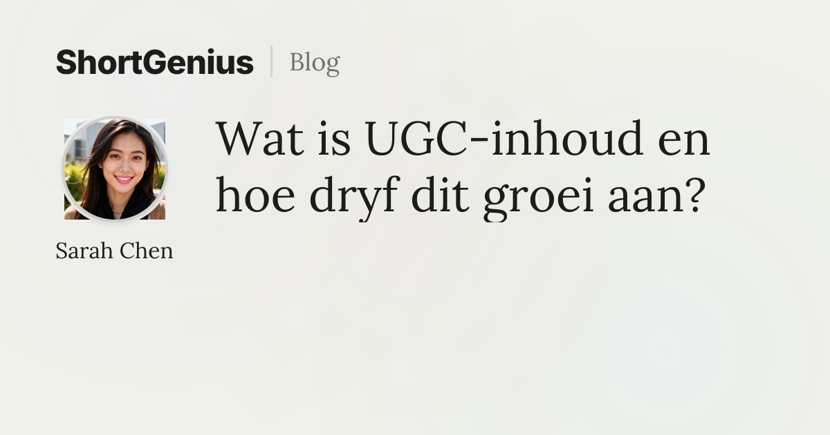 Wat is UGC-inhoud en hoe dryf dit groei aan?