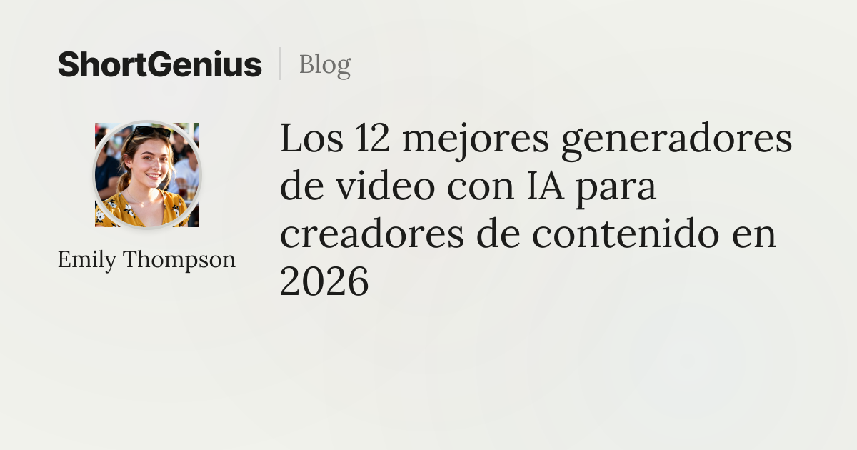 Los 12 mejores generadores de video con IA para creadores de contenido ...