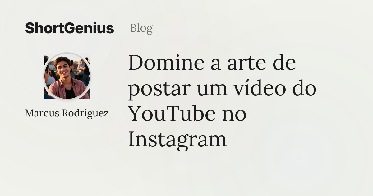 Domine a arte de postar um vídeo do YouTube no Instagram | Blog do ...